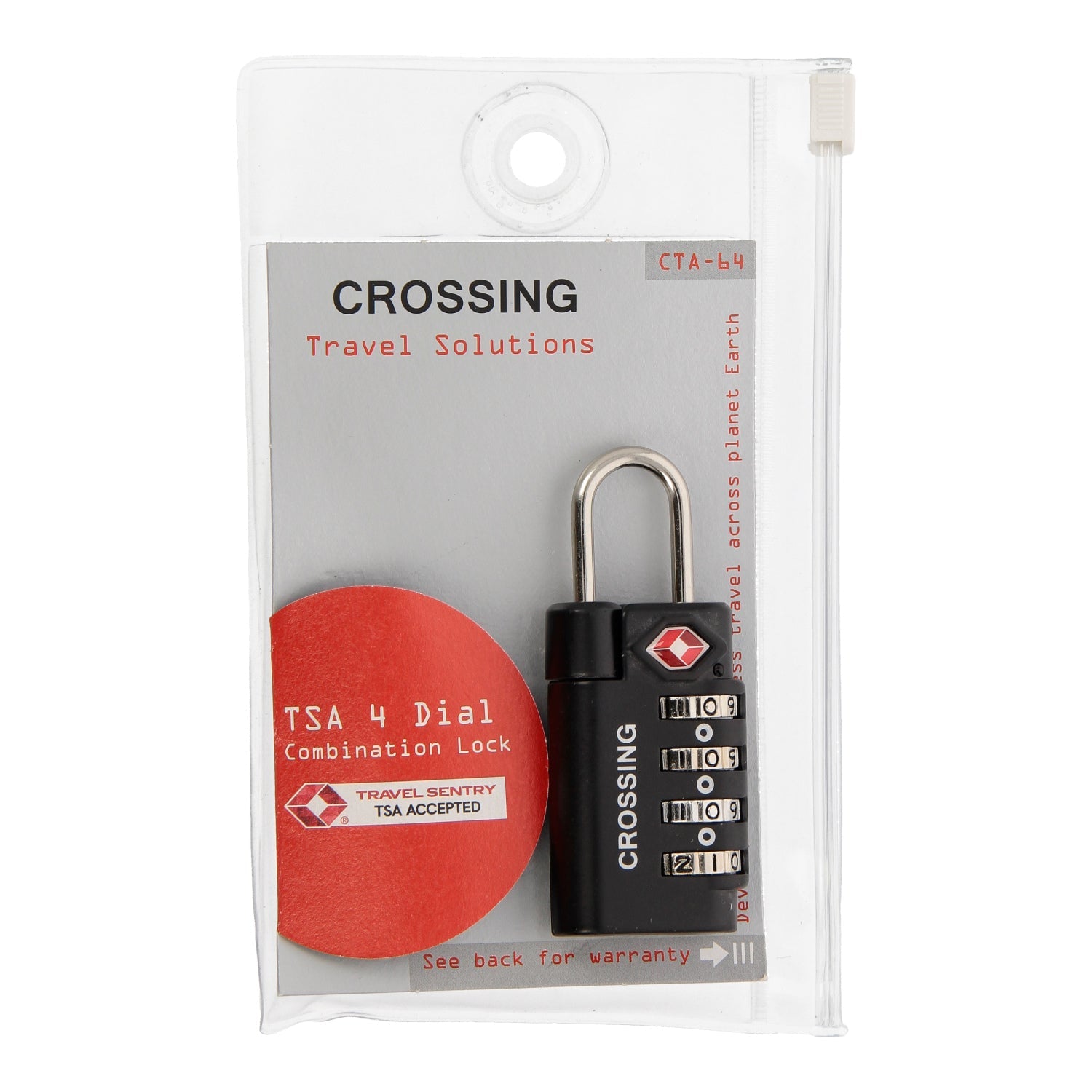 Buy Crossing Travel Sentry Approved 4 Dial Combination Lock in ...